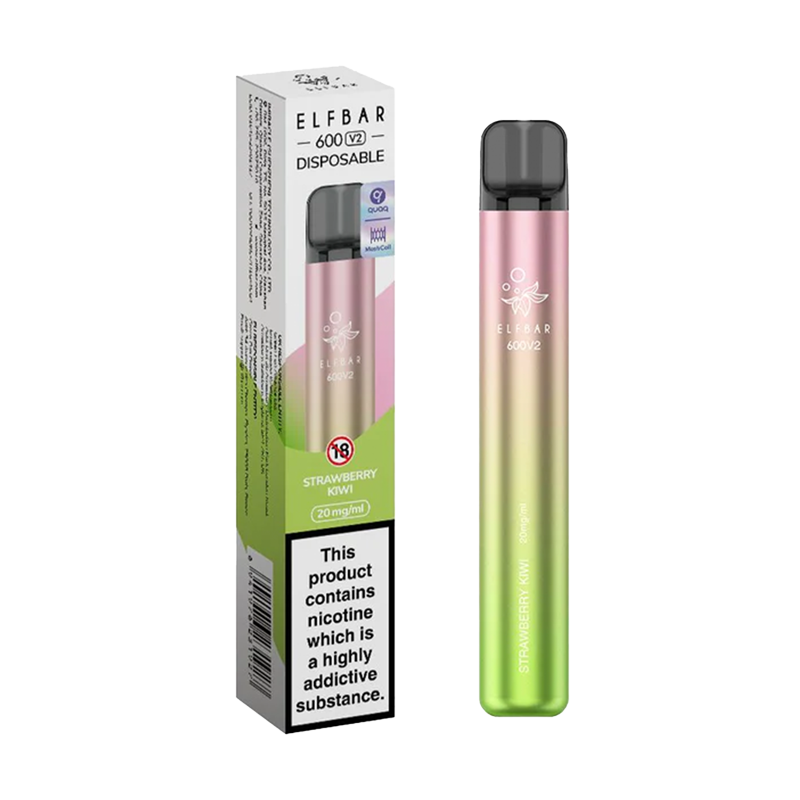 Strawberry Kiwi Elf Bar 600 V2 Disposable Device – Elf Bar Vapes