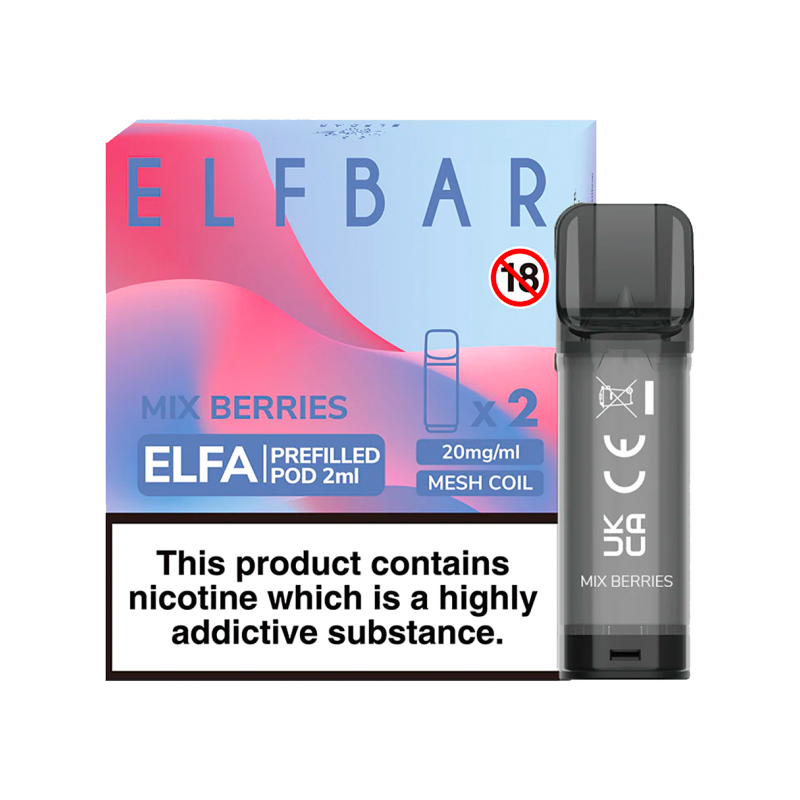 Mix Berries Elf Bar Elfa Pods (Pack of 2) – Elf Bar Vapes