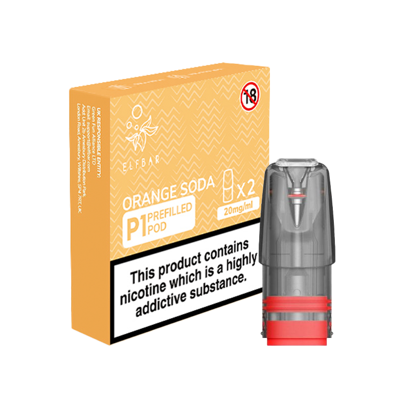 Orange Soda Elf Bar Mate P1 Pods (Pack of 2) – Elf Bar Vapes