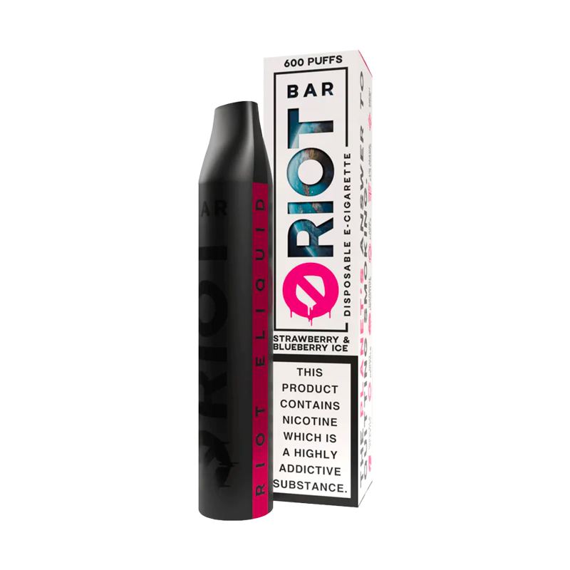 Strawberry & Blueberry Ice Riot Bar Disposable Vape – Elf Bar Vapes