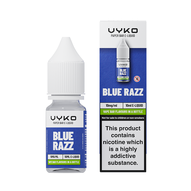 Blue Razz Nicotine Salt By VYKO - 10ml – Elf Bar Vapes